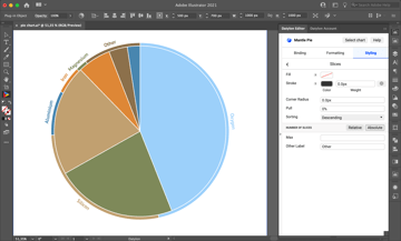 How to make a pie chart in Adobe Illustrator | Blog | Datylon
